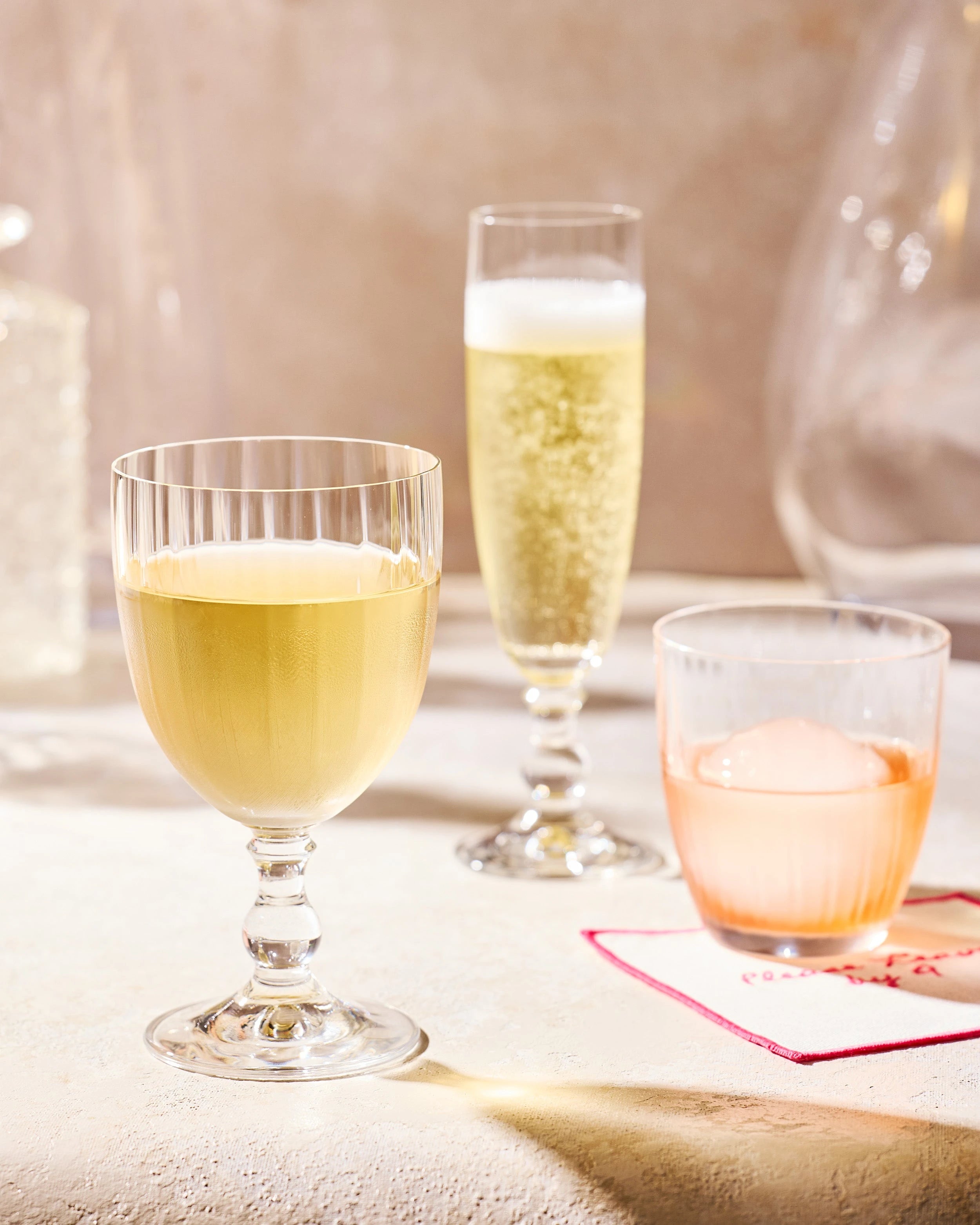 Modern Wine Glasses & Champagne Flutes - Hudson Grace