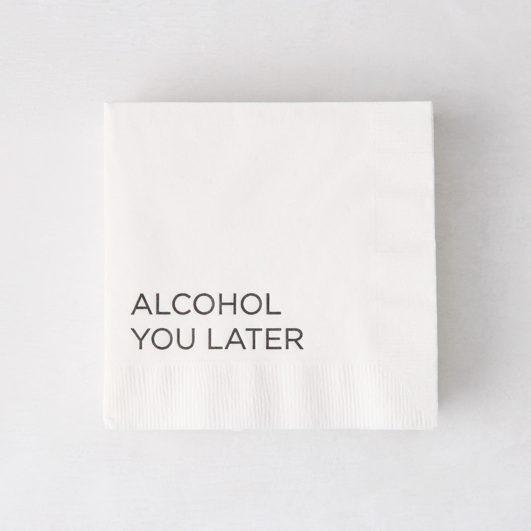 Embroidered & Monogrammed Cocktail Napkins - Hudson Grace