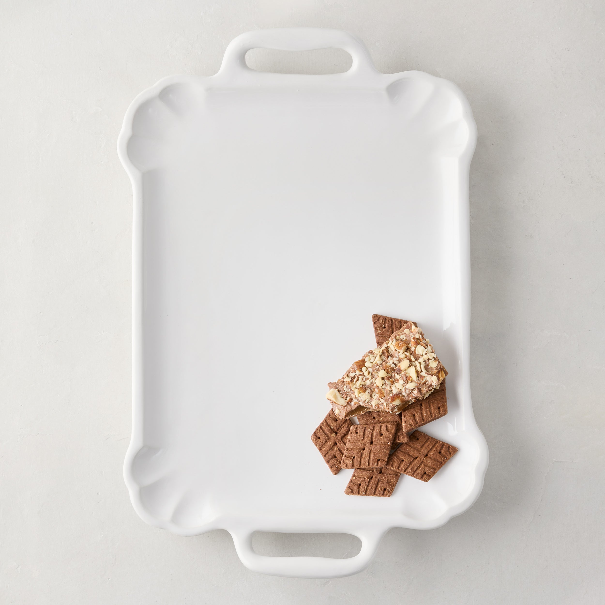 Large Alessia Ceramic Platter with Handles - Hudson Grace