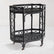 Raelyn Black Rattan Bar Cart - Hudson Grace