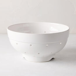 Hudson Grace White Ceramic Colander - Hudson Grace