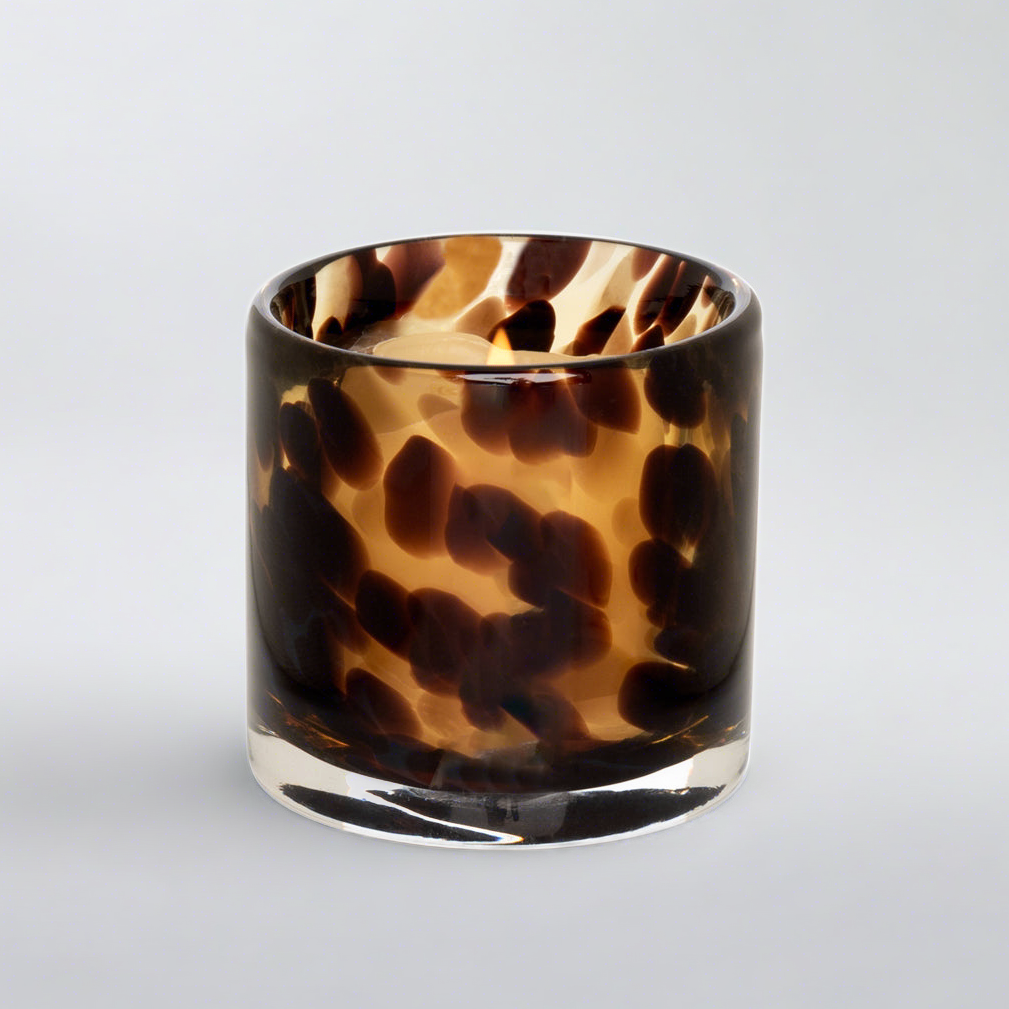 Tortoise Votive Glass Candle Holder - Hudson Grace