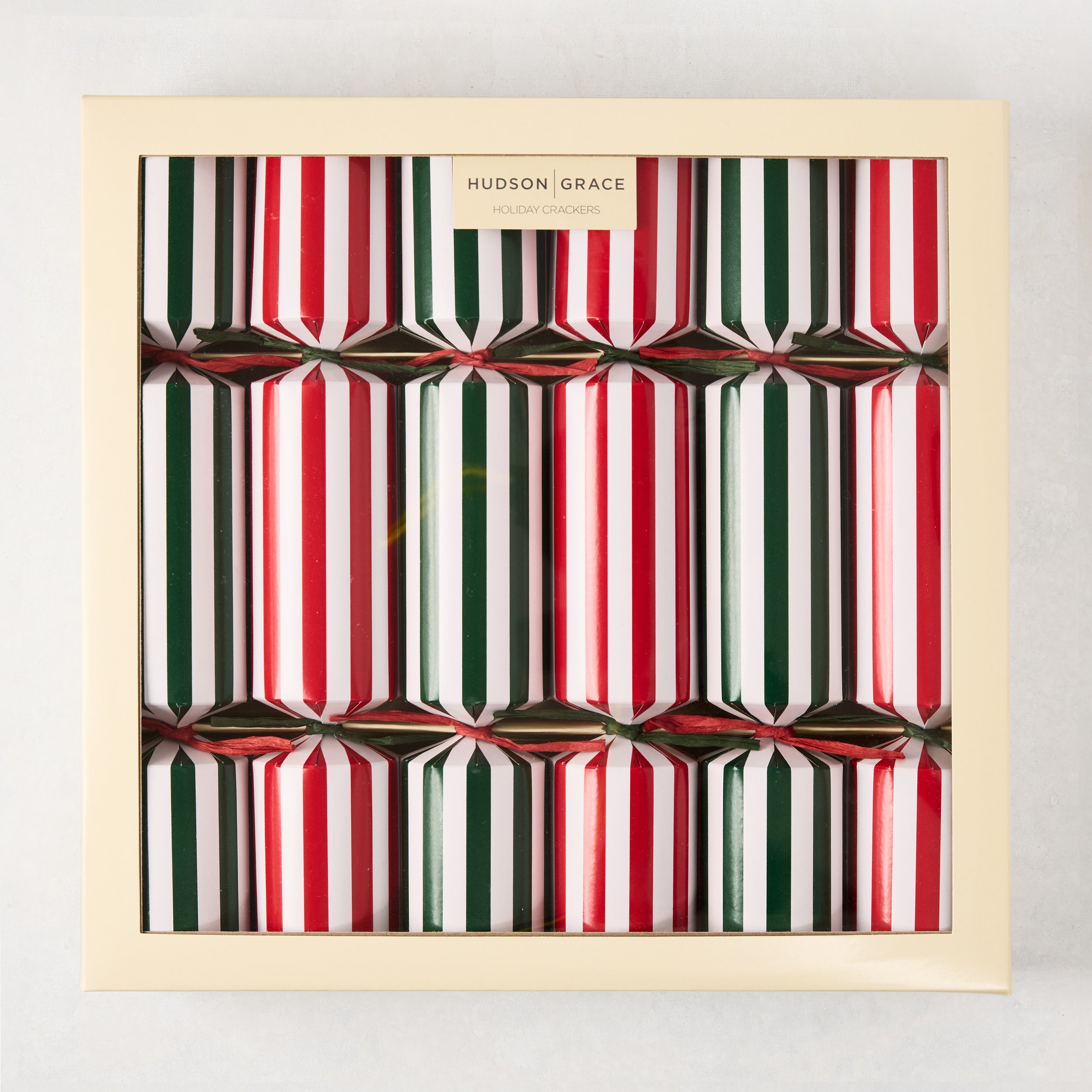 HG Festive Stripe Christmas Crackers - Hudson Grace