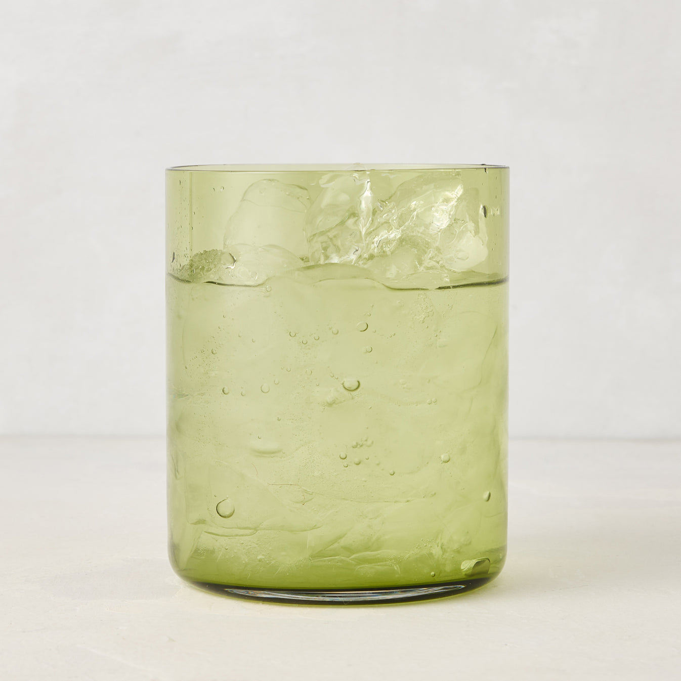 Hugo Aloe Green Double Old Fashioned Glass - Hudson Grace