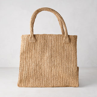 Madagascar Packable Raffia Tote Bag - Hudson Grace