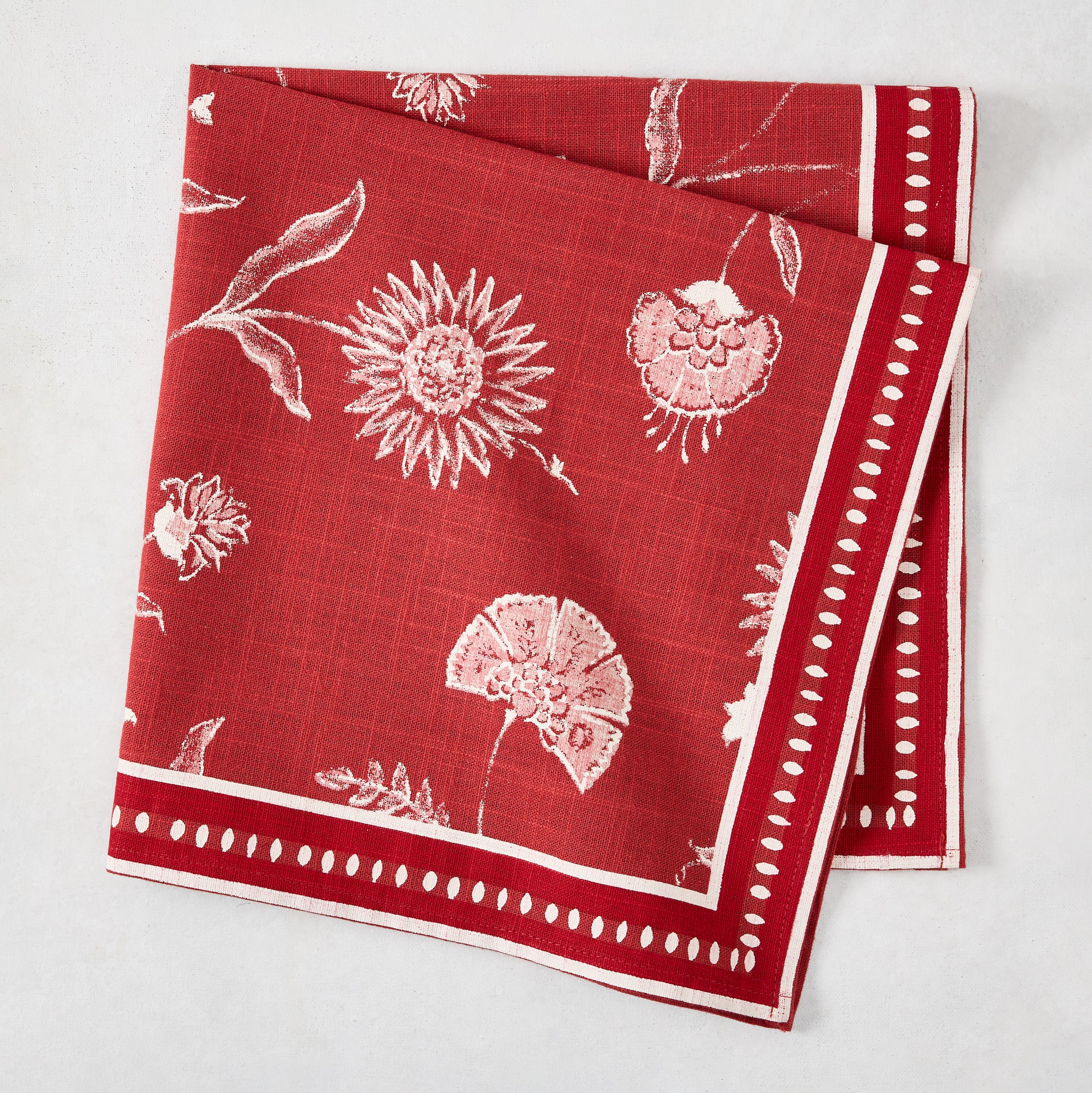 Peter Dunham + Hudson Grace Red Indian Chintz Printed Napkin - Default ...