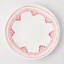 Peter Dunham + Hudson Grace Red Fez Hand-Painted Border Dinner Plate ...