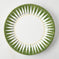 Peter Dunham + Hudson Grace Olive Green Hand-Painted Sunburst Dinner P ...