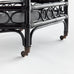 Raelyn Black Rattan Bar Cart - Hudson Grace