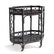 Raelyn Black Rattan Bar Cart - Hudson Grace