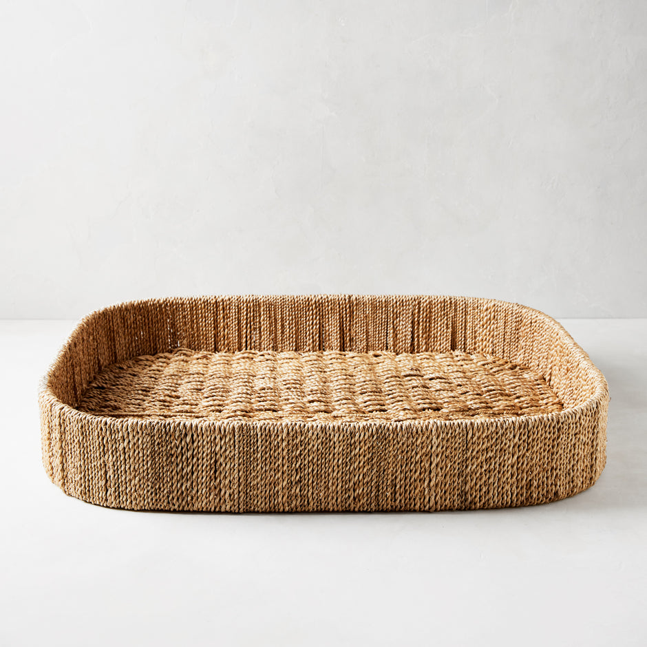 Bar Trays: Vintage Silver, Rattan & Wood Bar Trays - Hudson Grace
