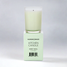 Hudson Grace Sweet Basil Scented Kitchen Candle - Hudson Grace