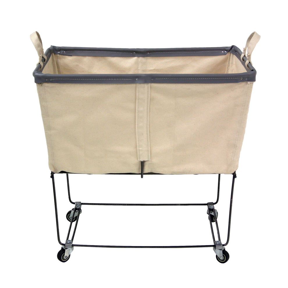 Steele® 4-Bushel Elevated Canvas Rolling Laundry Hamper - With Divider ...