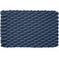 Large Navy Blue Braided Rope Doormat - Hudson Grace