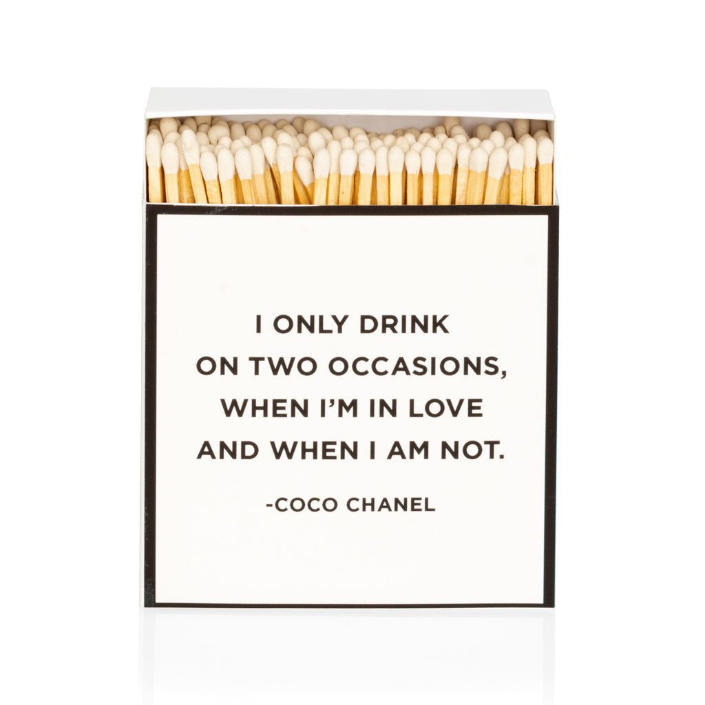"Coco Chanel" Boxed Matches - Hudson Grace
