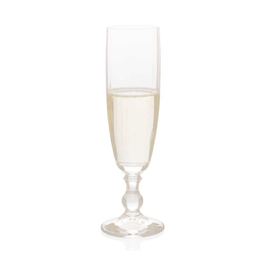 Georgia Eco-Crystal Stemmed Champagne Glass, 8oz - Hudson Grace