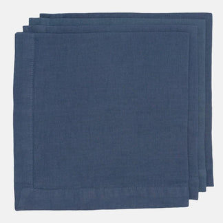Surf HG Signature Hand-dyed Linen Napkin - Individual - Hudson Grace
