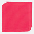 Watermelon HG Signature Hand-dyed Linen Napkin - Individual - Hudson Grace