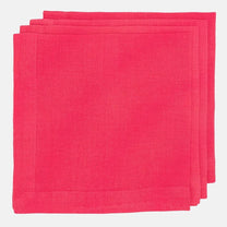 Watermelon HG Signature Hand-dyed Linen Napkin - Individual - Hudson Grace