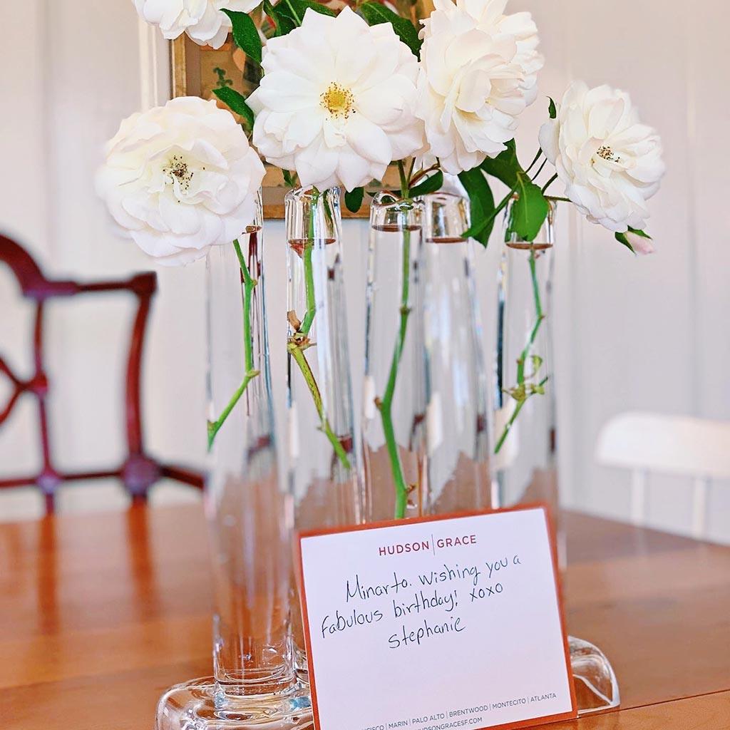 Elli Small Scissor-Cut Glass Vase - Hudson Grace