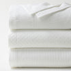 Diamond White Cotton Matelassé Coverlet - Hudson Grace