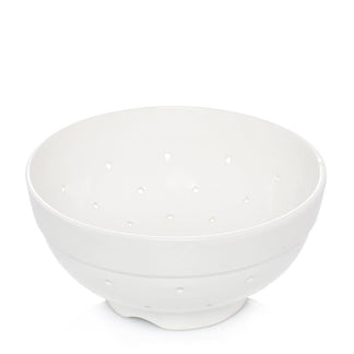 Hudson Grace White Ceramic Colander - Hudson Grace