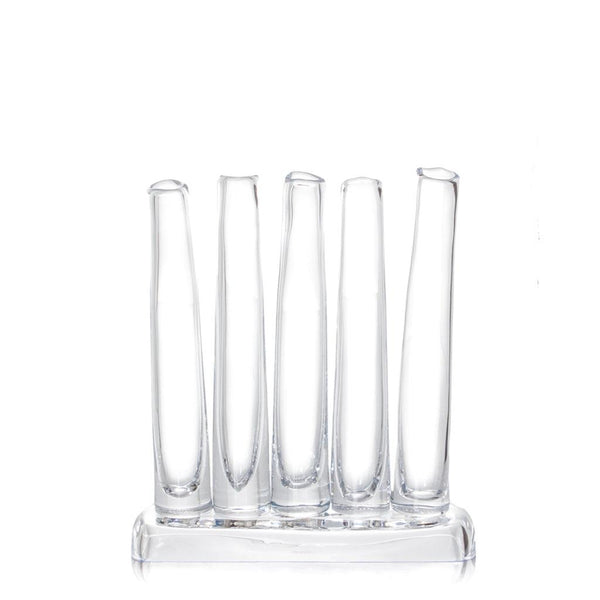 Elli Small Scissor-Cut Glass Vase - Hudson Grace